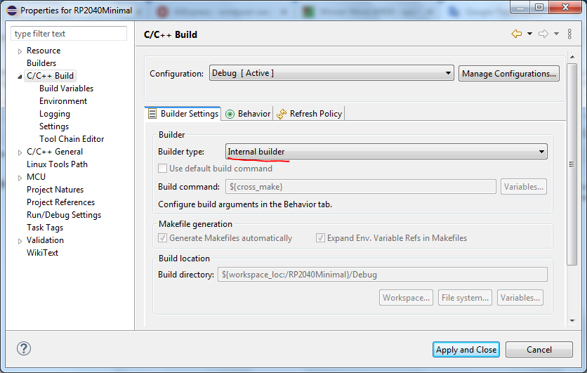 Работаем с Raspberry Pi Pico Rp2040 в Eclipse под Windows Hamlab